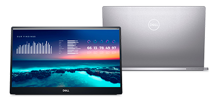 Monitor Portátil LED DELL P1424H de 14", Resolución 1920 x 1080 (Full ...