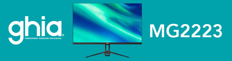 Monitor LED GHIA MG2223 de 21.5", Resolución 1920 x 1080 (Full HD 1080p ...