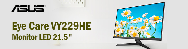 Monitor LED ASUS VY229HE de 21.5", Resolución 1920 x 1080 (Full HD ...