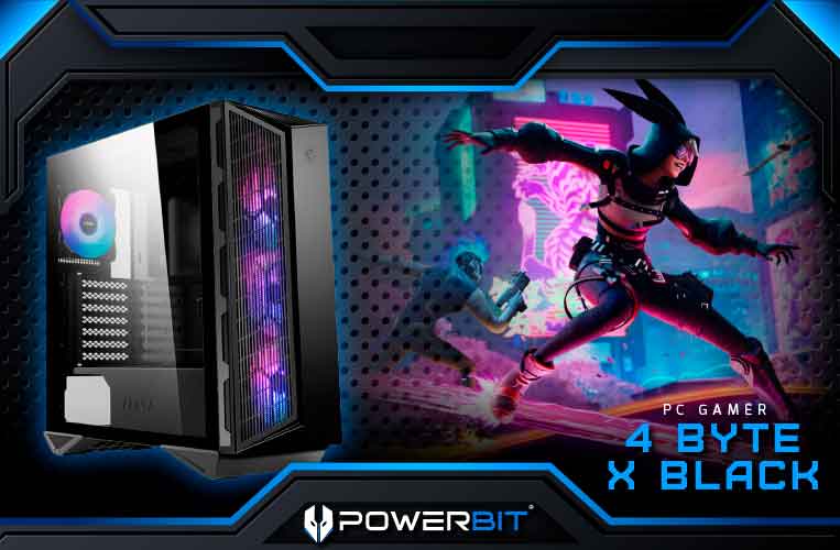 PC Gamer Powerbit BYTE X BLACK 4: Procesador Intel Core i7 12700F ...