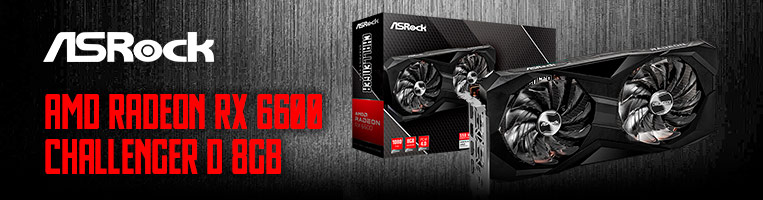 Tarjeta de Video AMD Radeon RX 6600 ASRock Challenger D, 8GB GDDR6 ...