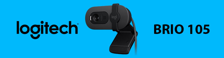Cámara Web Empresarial Logitech BRIO 105, Full HD 1080p, Micrófono ...