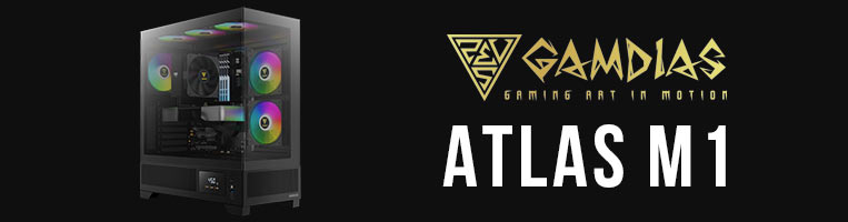 Gabinete GAMDIAS ATLAS M1, Mid-Tower, ATX, (No Incluye Fuente de Poder ...