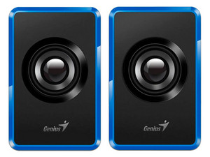 Bocinas Genius SP-U125, Conexión USB, 3.5mm. Color Negro y Azul