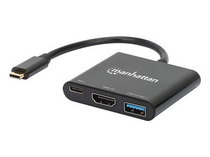 Docking Station Manhattan de USB-C a HDMI, USB 3.2 Gen 1 y USB-C PD ...
