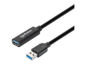 Extensión de cable USB Manhattan de USB-A (macho) a USB-A (hembra), 5 ...