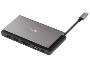 Adaptador Moshi 7 en 1 de puerto USB-C (Macho) a HDMI, USB 3.1, USB PD ...