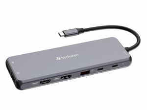 Hub USB Multiport Verbatim 32153 de 0.2 m, USB, HDMI, RJ45.
