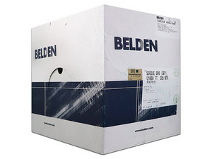 Bobina de Cable Belden de Audio, Caja con 350 m, 18 AWG. Color Gris.