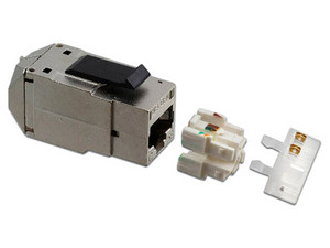 Conector Modular Jack Belden RJ-45 Cat5e STP. Color Gris.