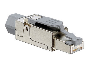 Plug Universal Leviton RJ-45 Cat6A, Blindado, Instalación sin herramienta.