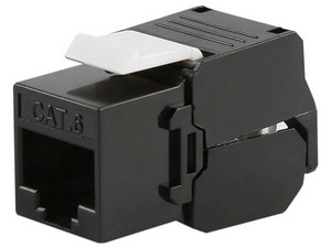 Módulo Jack Keystone LinkedPro LP-KJ-610-TTBK con terminación en ángulo ...