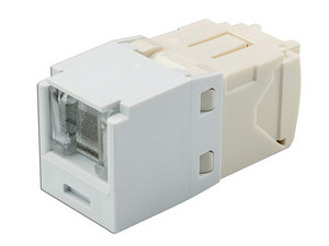 Conector Jack Panduit Mini-Com RJ-45 Cat6, UTP, Color Blanco.