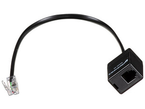 Cable HP Poly RJ9 a RJ9 de 0.2 m, Extensor de Cable, Color Negro.