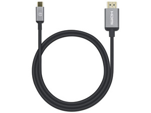 Cable Adaptador Manhattan USB-C a HDMI 4K 60Hz, 1m. Color Negro.