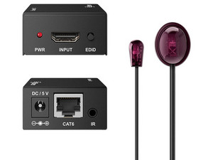 Extensor HDMI Steren de 50m por cable UTP Cat6, incluye receptor IR ...