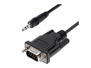 Cable Serial StarTech de 3.5 mm a RS232 DB9 Macho, 1m.