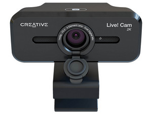 Cámara Web Creative 2K QHD VF09000, Zoom Digital 4X con Micrófono, USB ...