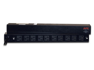 PDU APC Barra multicontactos de 10 salidas para montaje en 1U de rack ...
