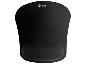 Mouse Pad Nextep NE-418R con Reposamuñecas de gel. Color Negro.