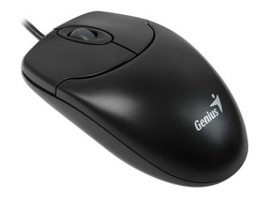 Mouse Genius NetScroll 120 óptico, PS/2. Color Negro