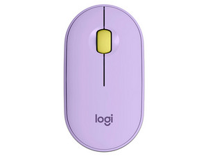 Mouse Óptico Inalámbrico Logitech Pebble M350, USB. Color Morado.