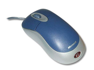 Mouse Microsoft Óptico Color Azul Metalico PS2 y USB