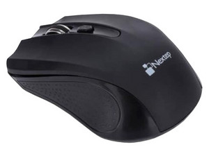 Mouse Óptico Inalámbrico Nextep, 1600 DPI, Bluetooth. Color Negro.