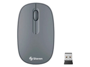 Mouse óptico Inalámbrico Steren COM-5714GR, 1200 DPI, Color Gris.