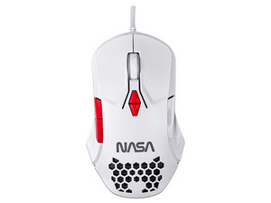 Mouse Óptico Gamer TechZone NS-GM04, hasta 6000 dpi, RGB. Color Blanco.