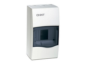 Caja de Distribución CHINT CD40S04 de 4 Módulos, Para Sobreponer, IP40, Color Blanco.