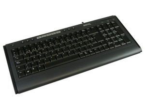 Teclado Benq I300 Multimedia Ultra-Slim, USB/PS2, Color Negro.