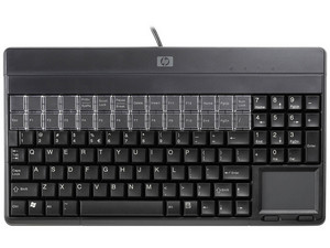 Teclado Compacto HP POS FK221AA, Cable USB de 1.8m, Touchpad, 28 Teclas ...