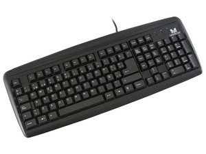 Teclado Manhattan Enhanced, USB. Color Negro.