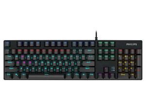 Teclado Mecánico Gamer Philips Momentum G404 con retroiluminación LED ...