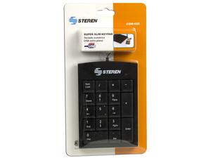 Teclado Numérico, retráctil, USB.