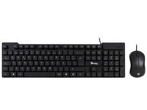 Kit de teclado estandar y mouse óptico Stylos, USB