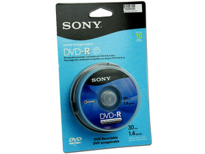 Paquete de 10 Mini DVD-R Sony de 1.4GB