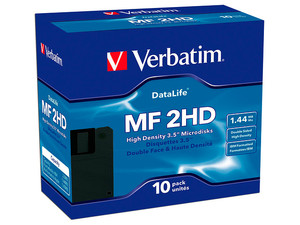 Caja de 10 diskettes Verbatim, formateados 3.5".