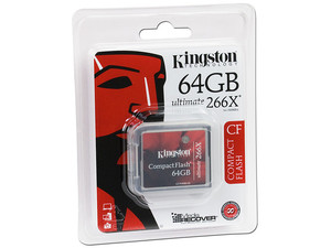 Memoria Kingston Compact Flash de 64 GB Ultimate 266X.