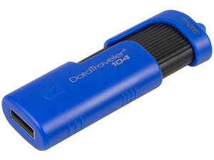 Unidad Flash USB Kingston Datatraveler 104, 32GB. Color Azul.