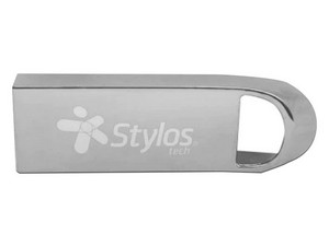 Unidad Flash USB 2.0 Stylos ST500 de 64GB. Color Plata.