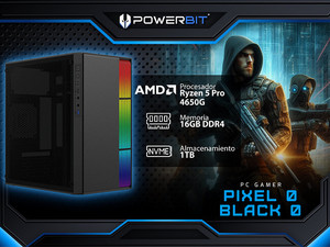 PC Gamer Powerbit PIXEL 0 BLACK 0: Procesador AMD Ryzen 5 Pro 4650G ...