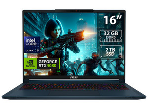 Laptop Gamer MSI Stealth 16 AI Studio: Procesador Intel Core Ultra 9 ...