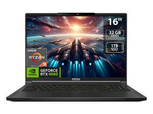 Laptop MSI Stealth A16 AI: Procesador AMD Ryzen 9 AI 365 (Hasta 5.0 GHz ...