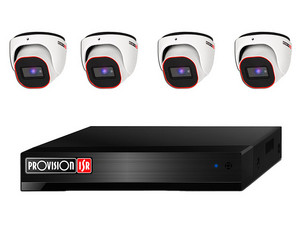 Kit de Videovigilancia Provision ISR IPBPAK4DOM: Incluye 1 DVR de 4 ...