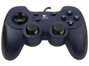 Game Pad Logitech Dual Action para PC, 10 botones, 2 Sticks análogos. USB