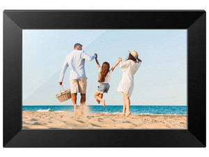 Portarretratos Digital Steren DFR-101, Pantalla Táctil, Wi-Fi, Color Negro.