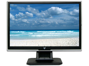 Monitor LCD Marca V7 Widescreen 19" Modelo R19W11, Color Negro/Plateado