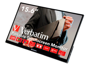 Monitor Multi-Touch Verbatim VB49592 de 15.6", Resolución 1920 x 1080 ...